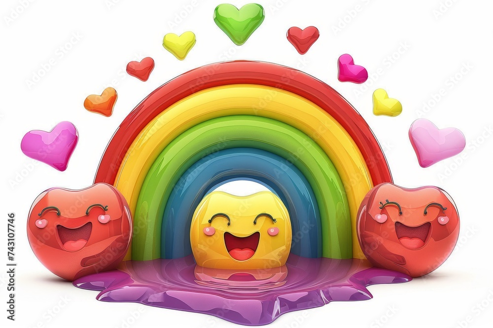 LGBTQ Pride masses. Rainbow lgbtqpia2 colorful cadmium green diversity ...