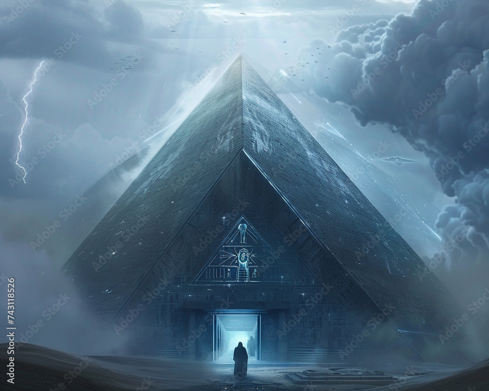 Parallel universe portal inside the Great Pyramid ancient Egypt as a ...