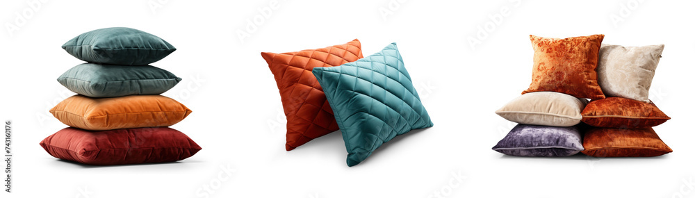 collection Set of different decor styles of vantage and modern bedding ...