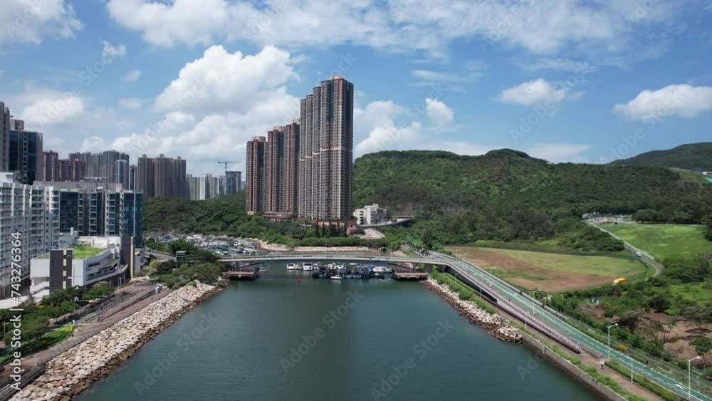 Seaside Commercial residential construction high-rise building site in ...