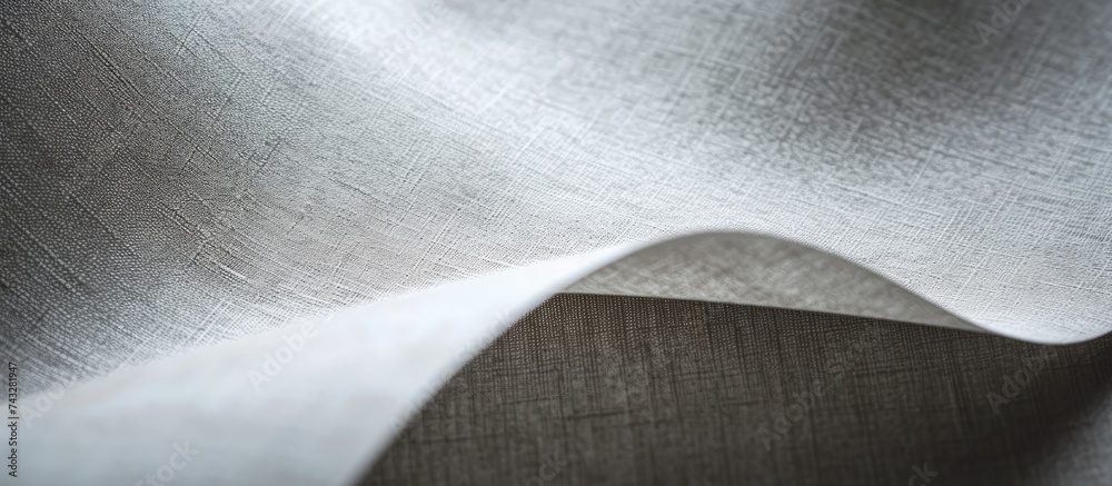 A detailed close-up view of a fabric material showcasing a captivating ...