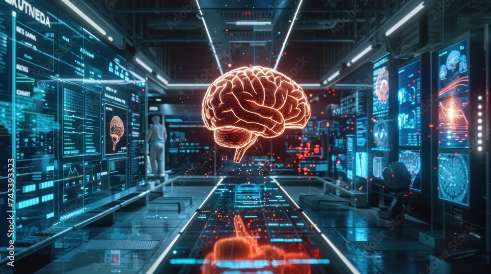 The lab studies the modern brain and tracks EEG readings and the ...