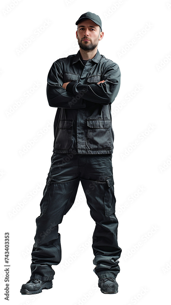 Isolated, transparent, no background, Professional Automotive Mechanic ...