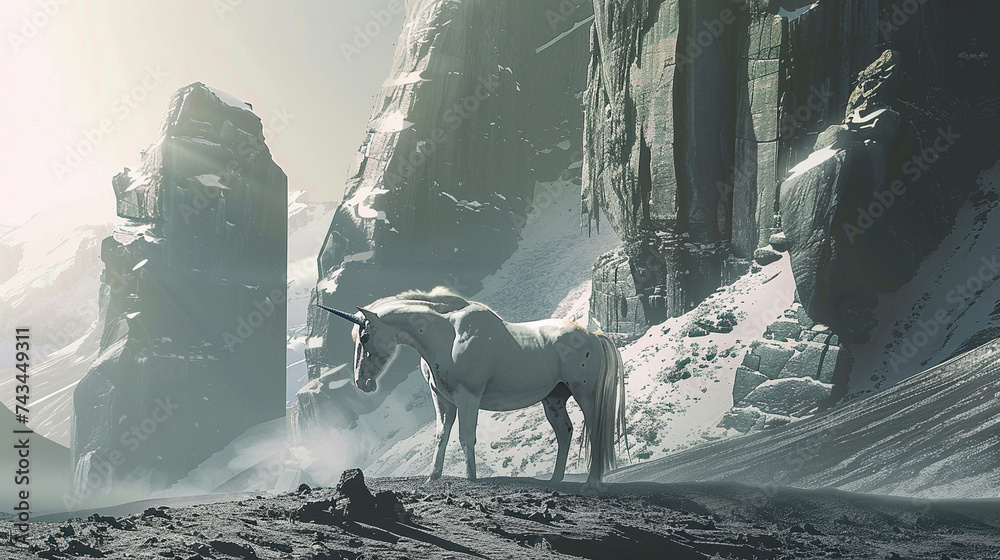 Centaur reimagined in a minimalist futuristic world blending ancient ...