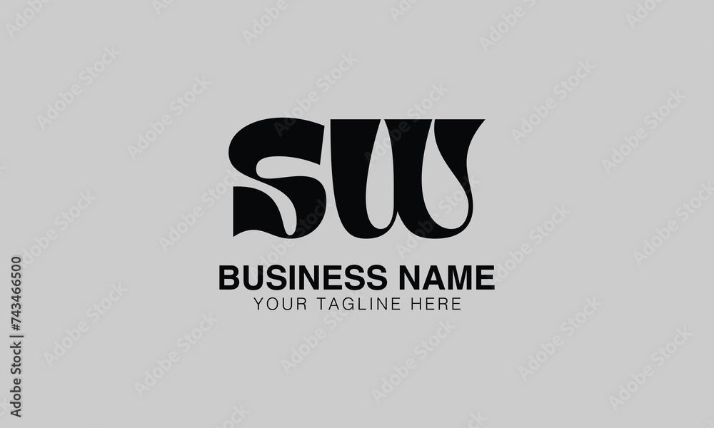 SW S sw initial logo | initial based abstract modern minimal creative ...