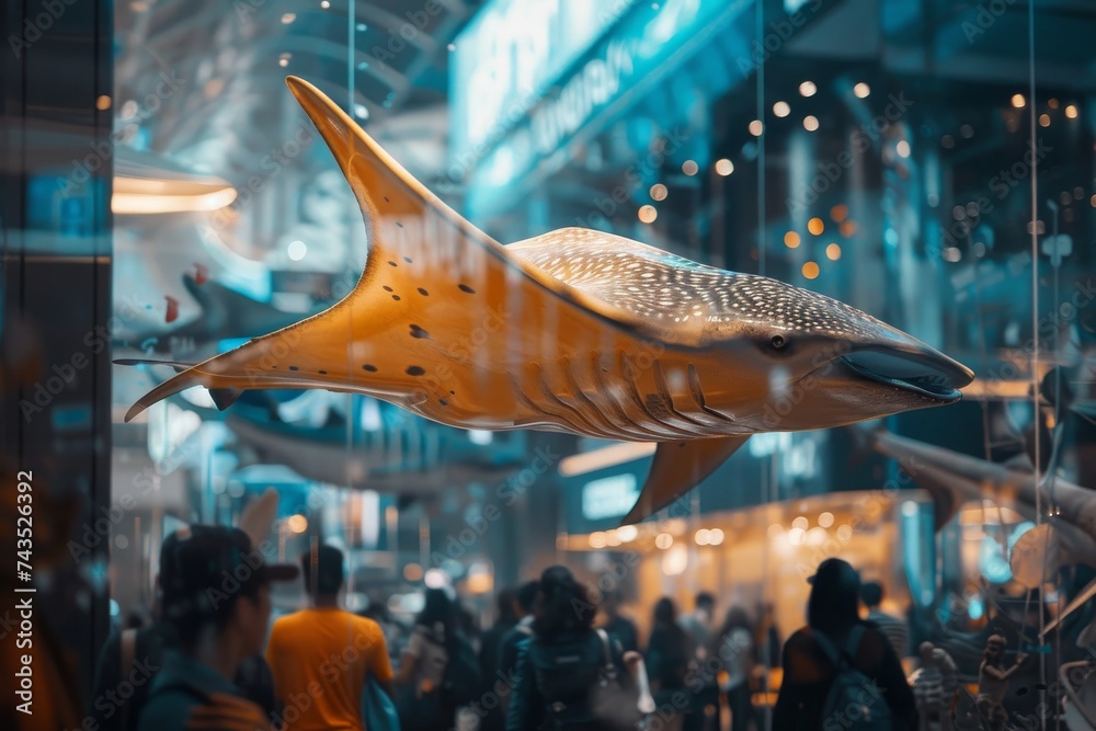 Photo & Art Print Smart city using edge computing mustard yellow manta ...