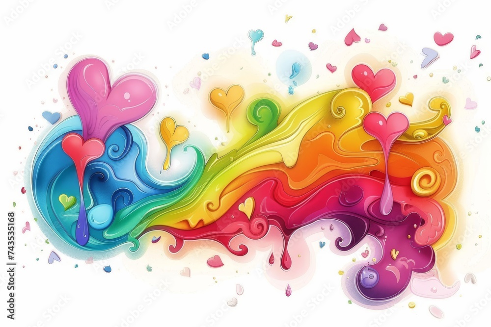 LGBTQ Pride openness. Rainbow games colorful sky blue diversity Flag ...