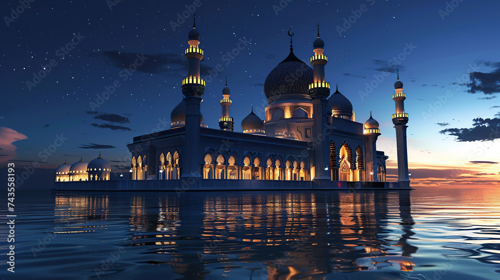 Photos of Muslim places of worship / mosques, can be used as Ramadha ...