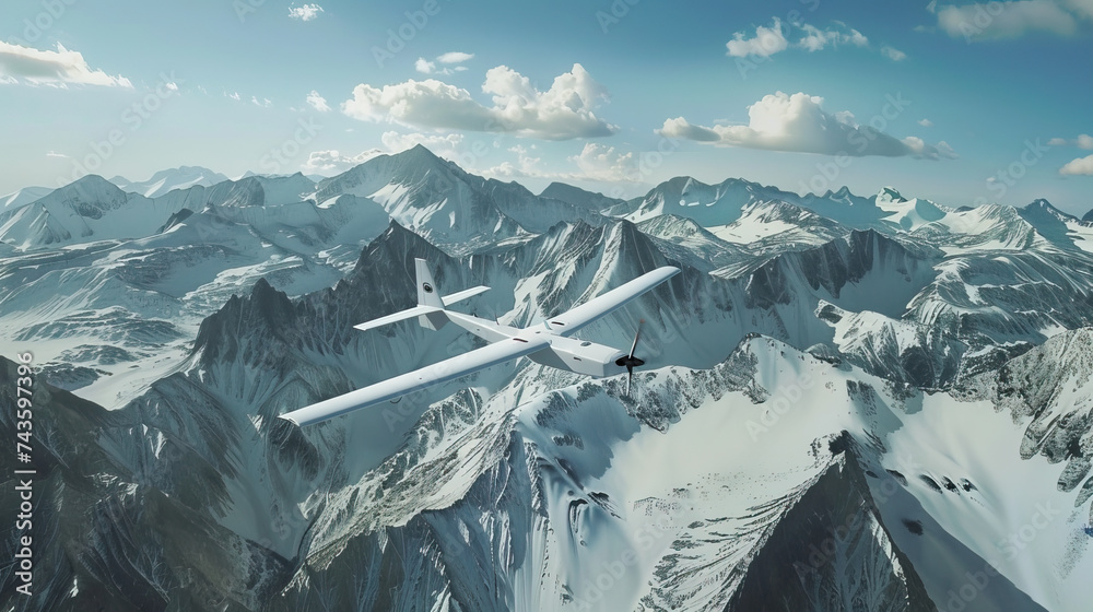 Fixed-wing drone using LiDAR technology to generate 3D GIS topographic ...