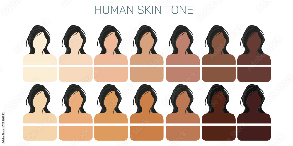 Human skin color ranges from the darkest brown to the lightest hues ... Human skin color ranges from the darkest brown to the lightest hues ...