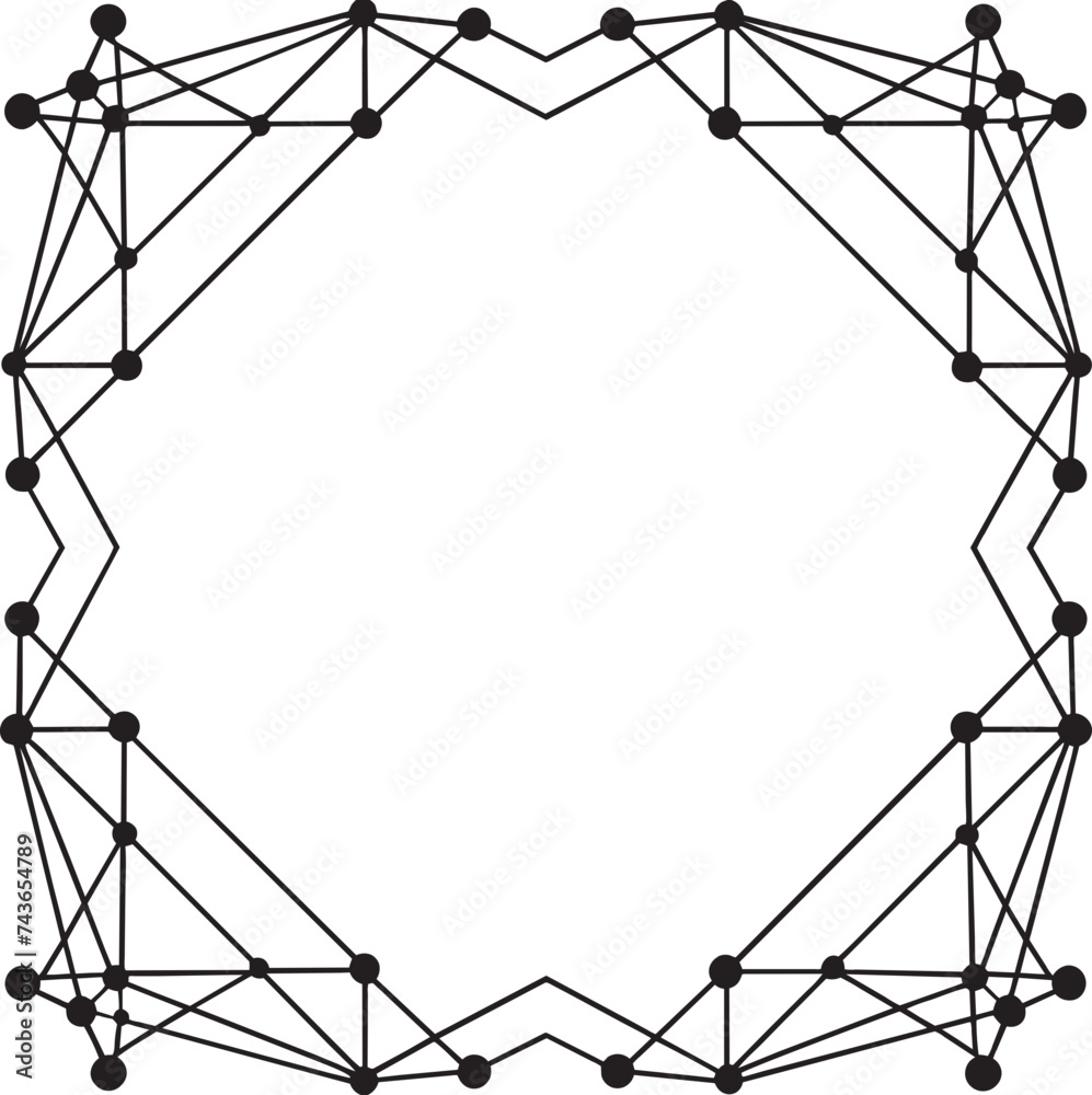 Network connection corner border frame, network connection data corner ...