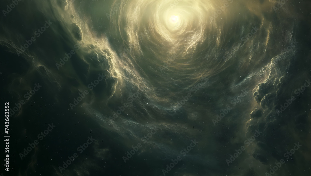 Alien planets and stars, galaxy concept map, universe, planet birth ...