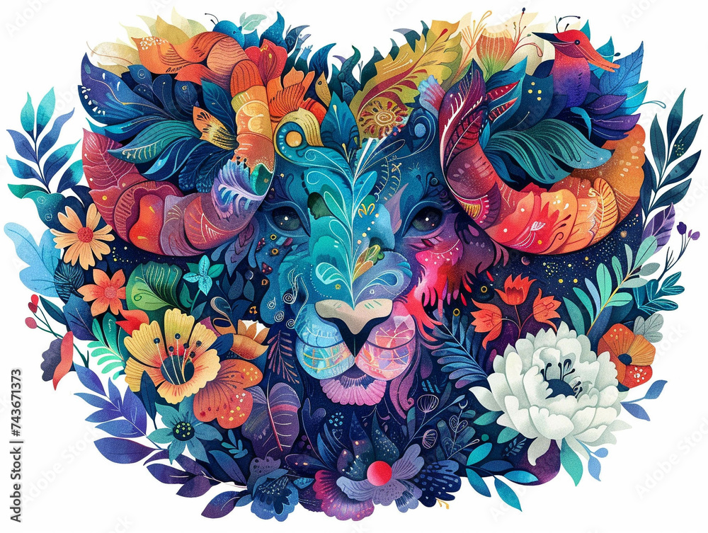 Zodiac signs illustrated as mythical creatures weaving stories of ...