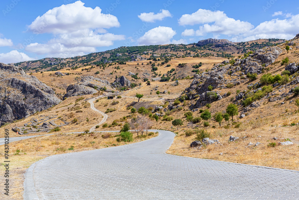 Hattusa archeological park. Impressive ruins of ancient hittites ...