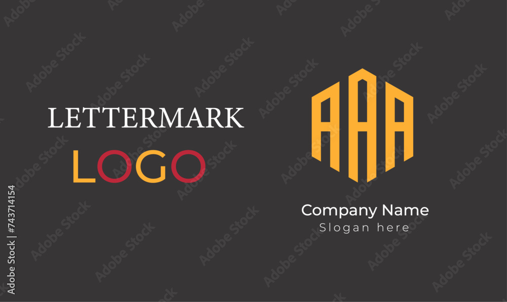 Monogram, Wordmark and Letter mark Logo Design in Circle and Polygon ...