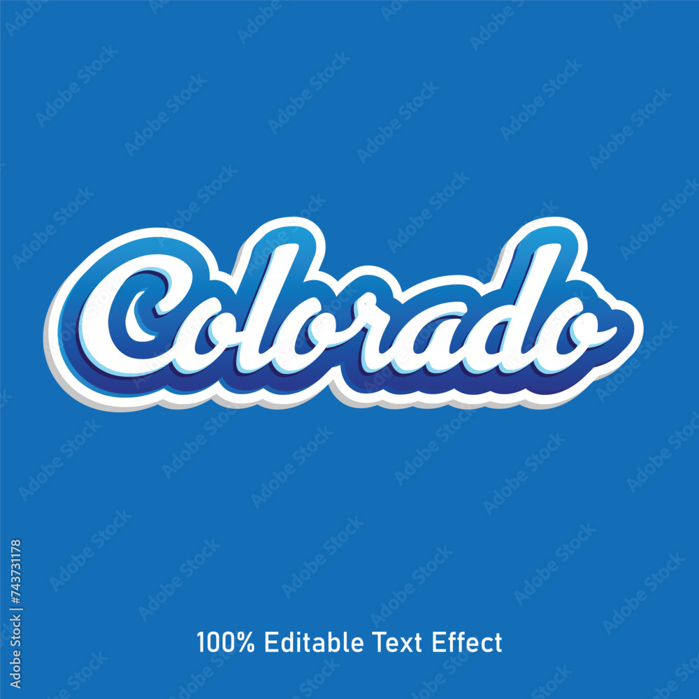 Colorado text effect vector. Editable college t-shirt design printable ...