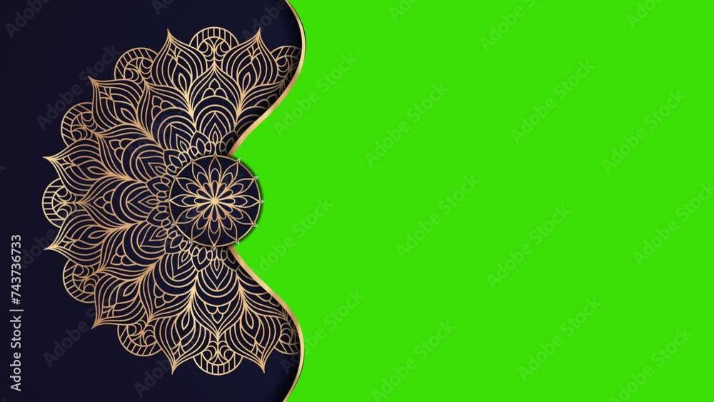 Ramadan,Eid, Arabic Islamic east style Mandala Animation Green Screen ...