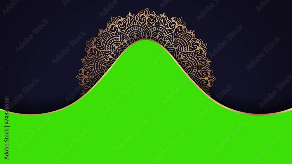 Ramadan,Eid, Arabic Islamic east style Mandala Animation Green Screen ...
