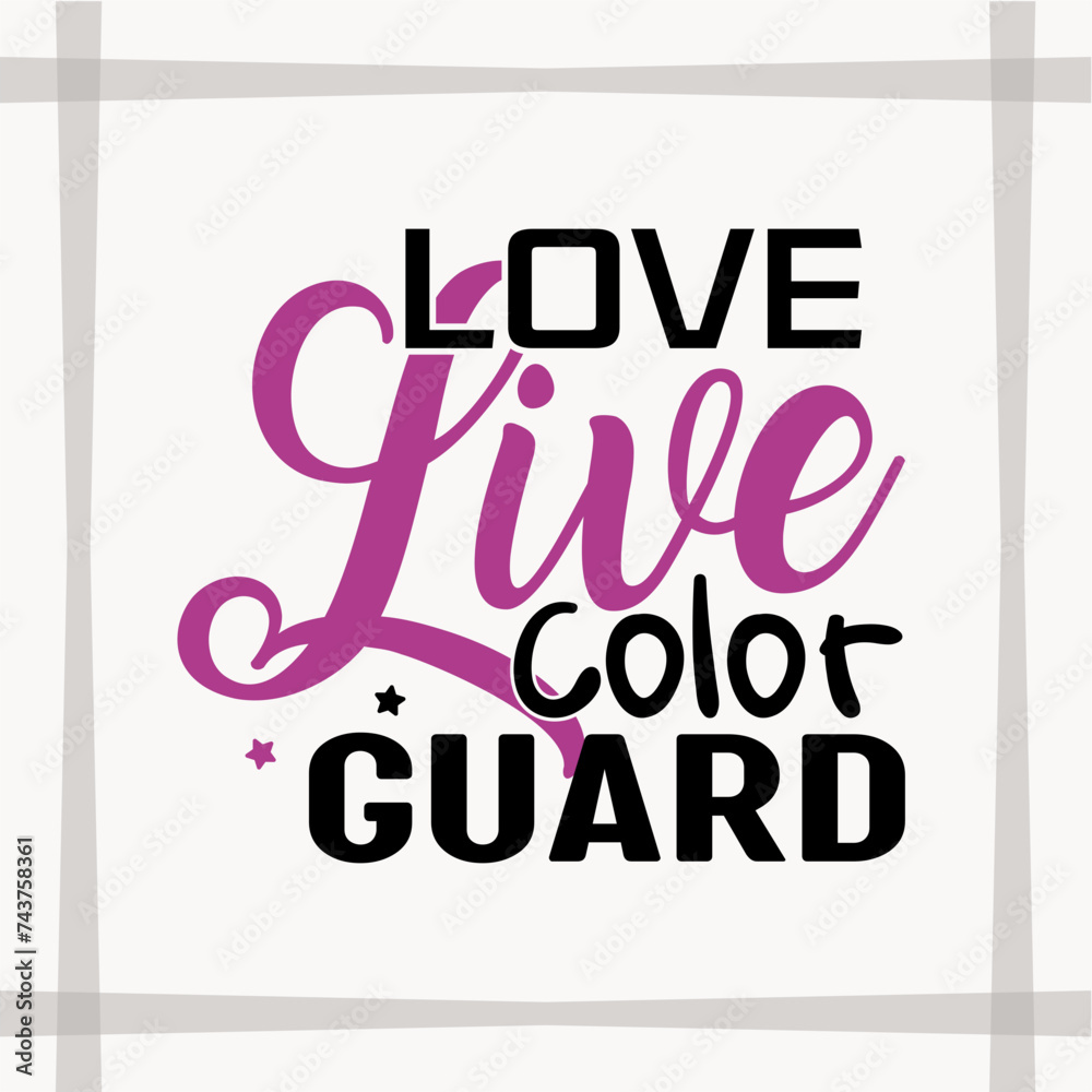 Love Live Color Guard SVG Cut File, Color Guard Svg, Gift Svg ...