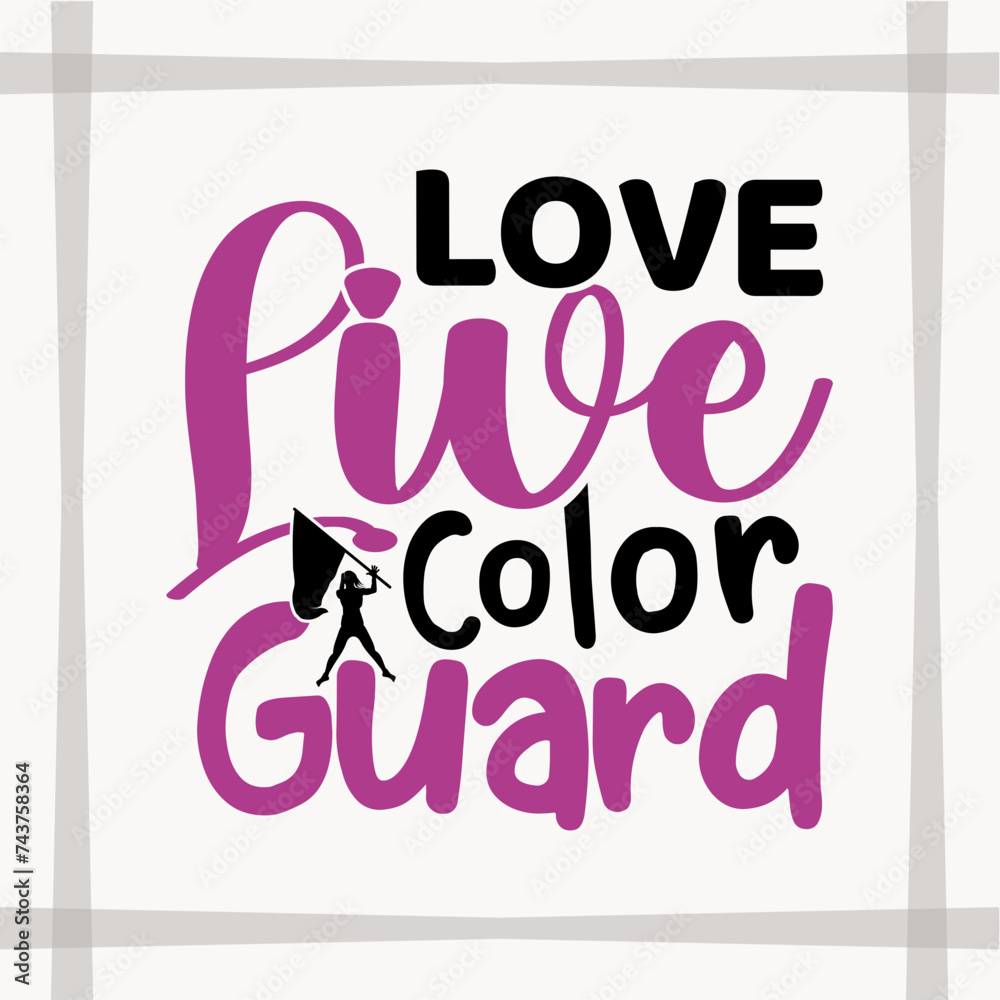 Love Live Color Guard SVG Cut File, Color Guard Svg, Gift Svg ...
