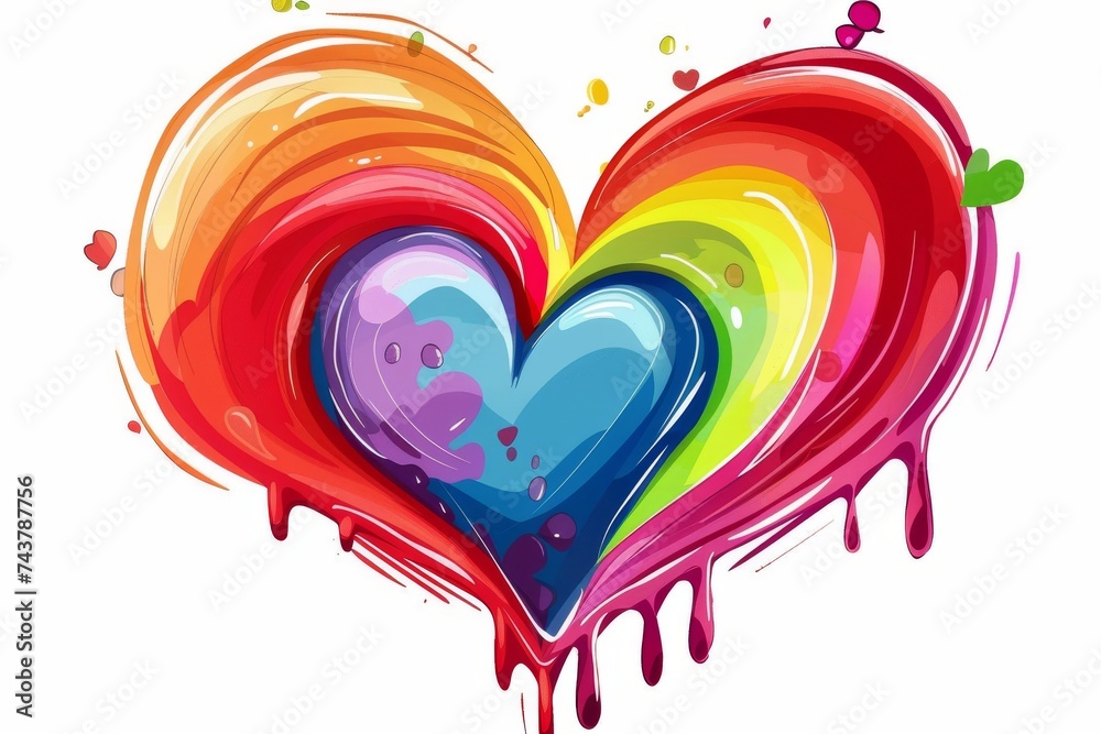 LGBTQ Pride pansexual. Rainbow rust orange colorful triumph diversity ...