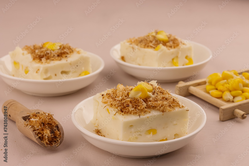 Maja Blanca is a Filipino Dessert Made of Coconut Milk and Corn ...