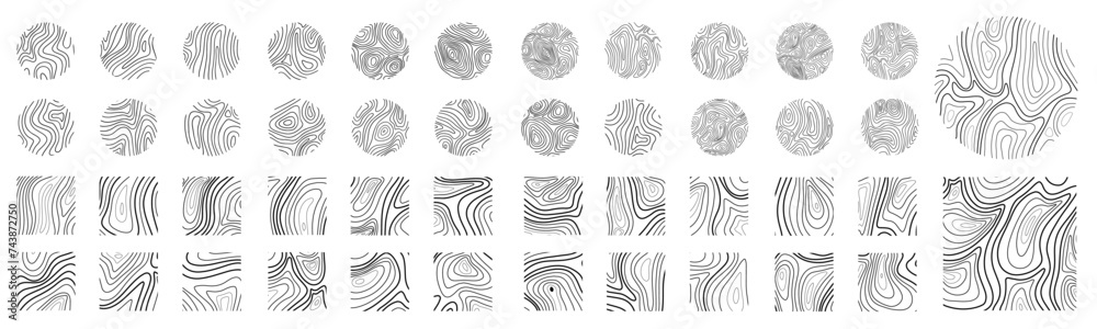 Abstract tree rings. Vector topographic map concept. Stock Vector ...
