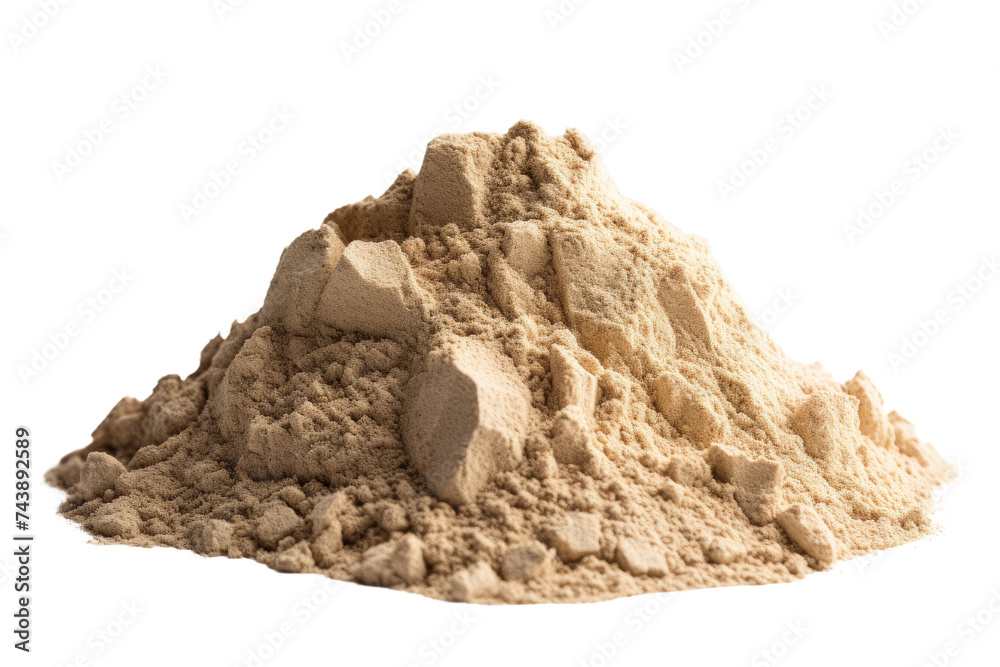 A Pile of Sand. A mound of sand is heaped up, forming a pile. The ...