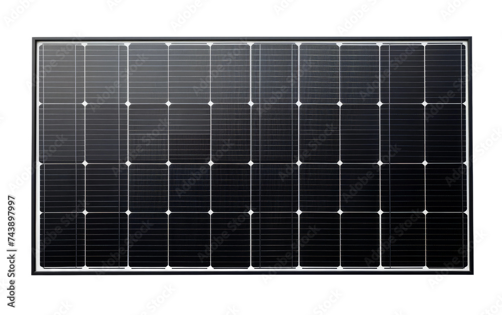 Solar Panel. A solar panel is showcasing its sleek design and modern ...