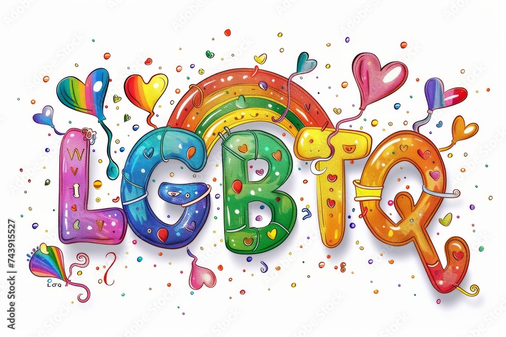 LGBTQ Pride gender expression. Rainbow break colorful paua diversity ...