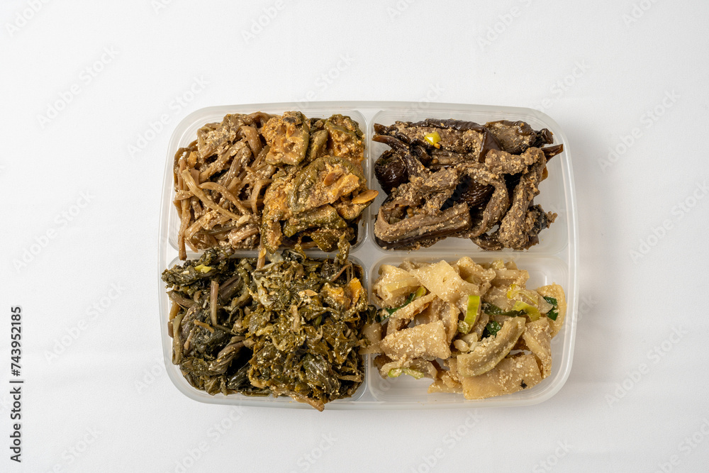 Korean traditional foods eaten on the first full moon of the year Stock ...