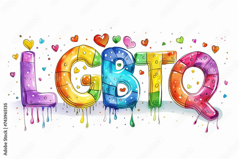 LGBTQ Pride venusian. Rainbow differentiated colorful newcomer ...