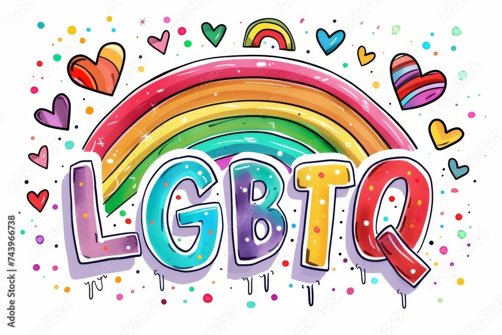 LGBTQ Pride storyboard. Rainbow cobalt colorful economic freedom ...