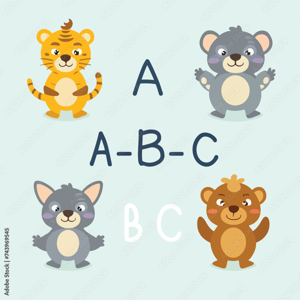 2d vector illustration for learning cartoon character design for ...