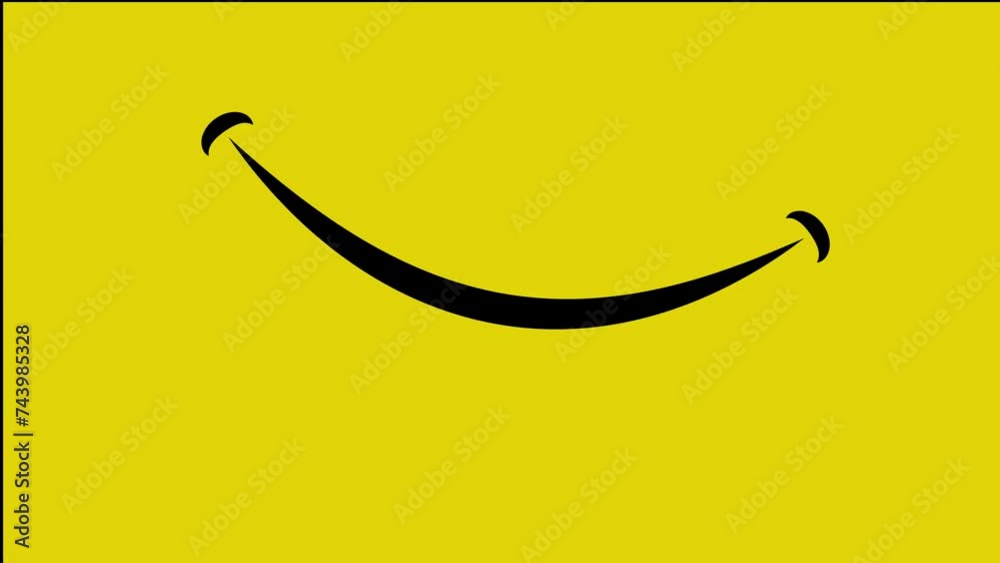 Colorful smiley happy face emoji Animated background for commercial ads ...