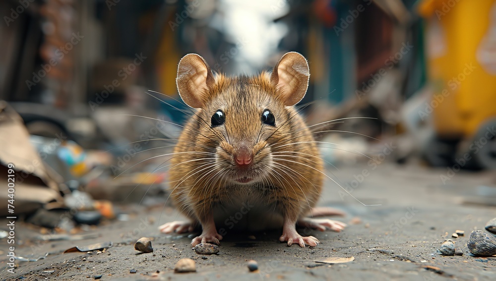 Capturing the curious nature of a rodent family, this close-up of a ...