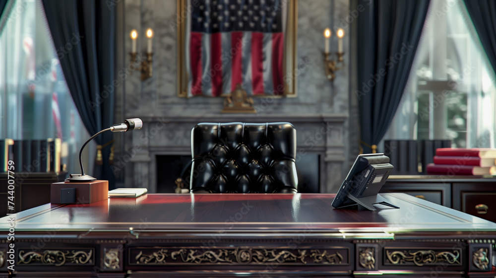 Secretary desk of the office of the president of the United States of ...