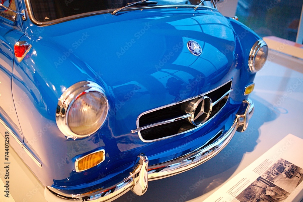 STUTTGART, GERMANY - 23, 2024 - Historic Mercedes cars associated with ...