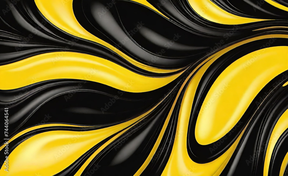 Plantilla abstracta triángulos geométricos amarillos contrastan fondo ...