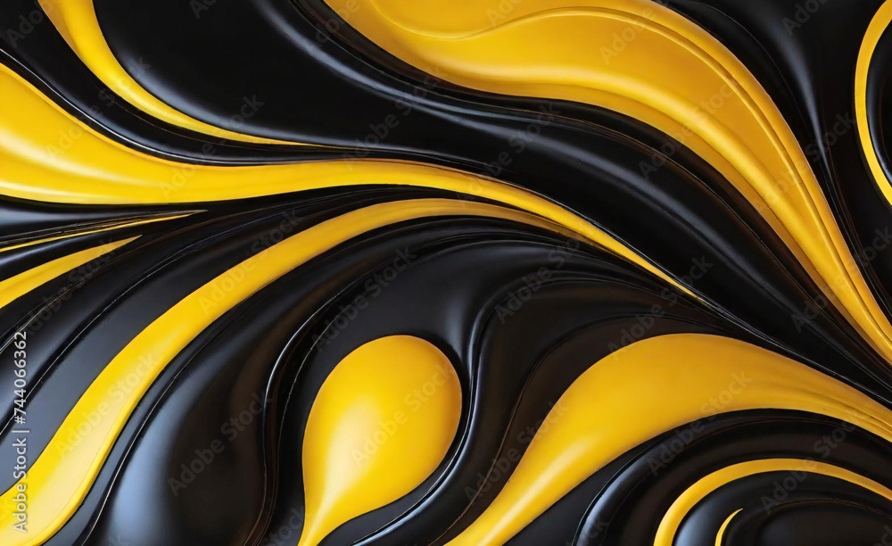 Plantilla abstracta triángulos geométricos amarillos contrastan fondo ...