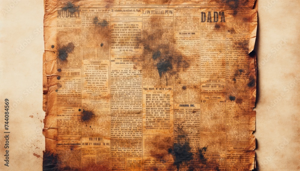 A photo capturing the faded text, yellowed paper, and faint ink smudges ...