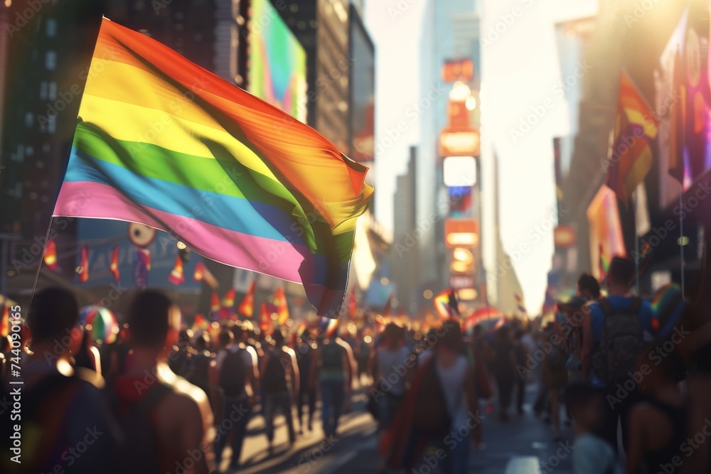 LGBTQ Pride personal choice. Rainbow secant colorful happiness ...