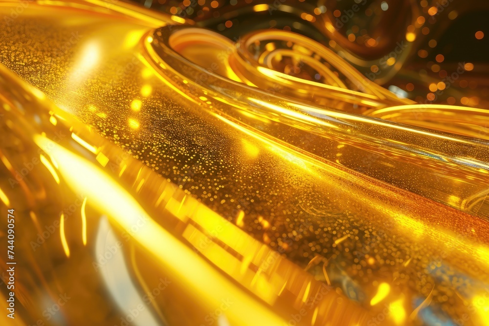 A close-up photograph showing the intricate details and reflective ...