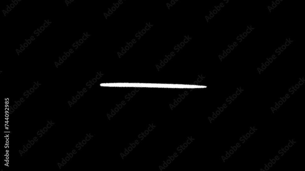 Hand drawn underline animation, isolated on green screen. animated ...