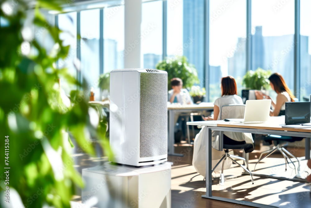 Air purifier appliance, purification system technology in modern office ...