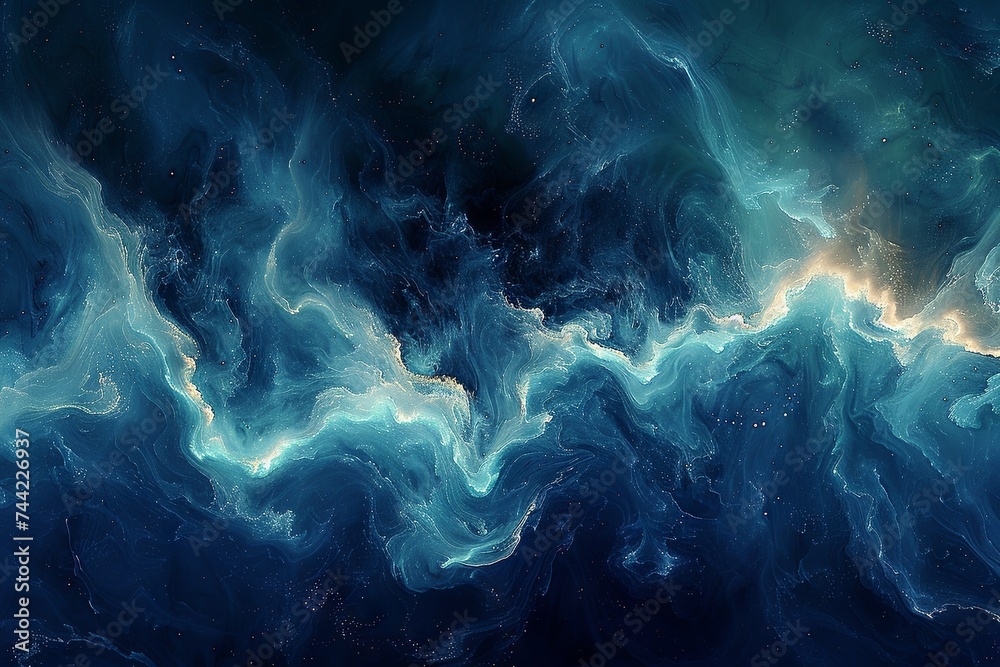 a pattern of blue flow background, video noise, abstract minimalism ...