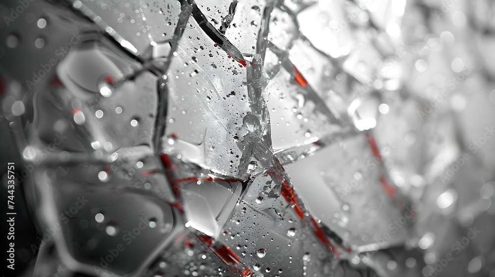 Broken glass texture frame realistic smashed window AI Image Generative ...