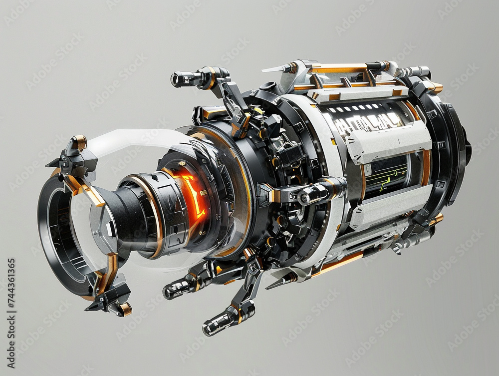 3d render of a zero point energy field manipulator for creating barriers Stock Illustration ...