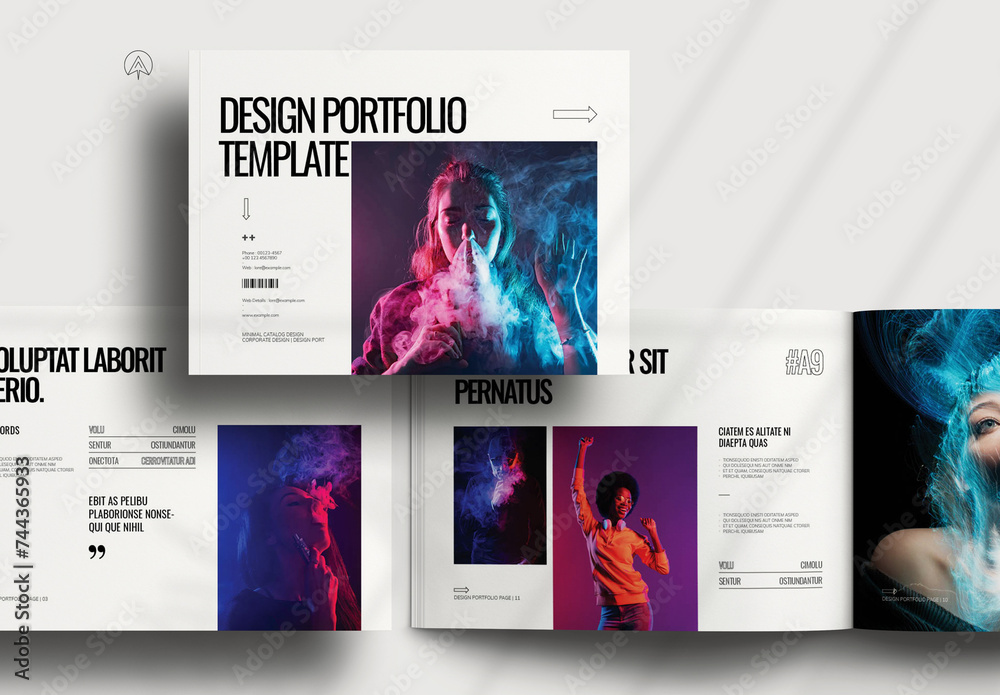Design Portfolio Landscape Template Stock Template | Adobe Stock