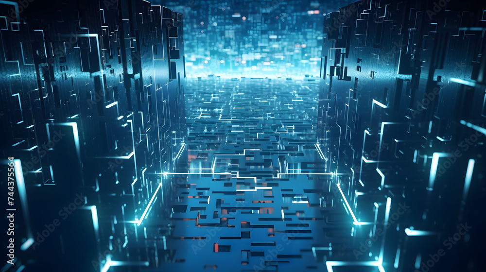 virtual barrier preventing unauthorized access to sensitive information ...